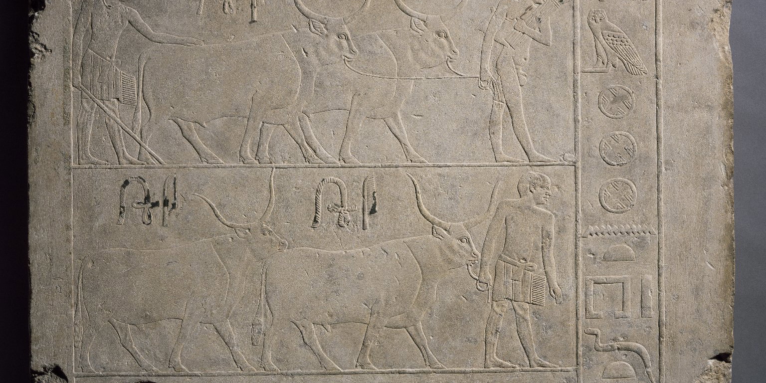 Relief of Men Presenting Cattle · Brooklyn Museum