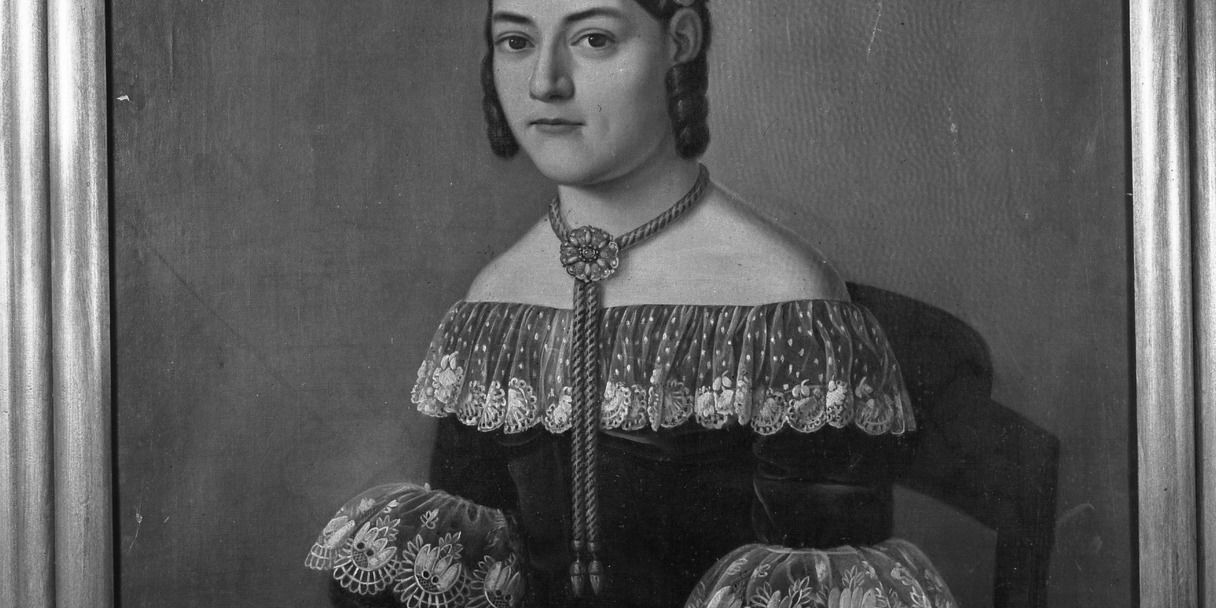Portrait of Doña María de los Angeles de Cervantes Ozta y de Velasco ...