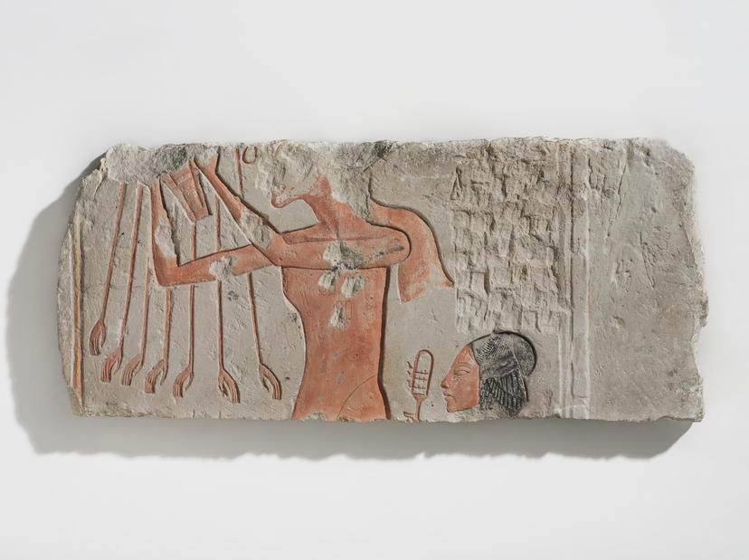Akhenaten and His Daughter Offering to the Aten · Brooklyn Museum