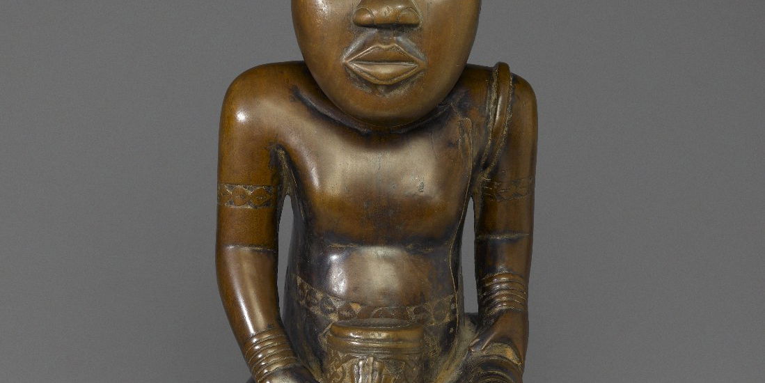 Ndop figure depicting Nyim Mbó Mbóosh (r. ca. 1650), Nyim Mishé ...