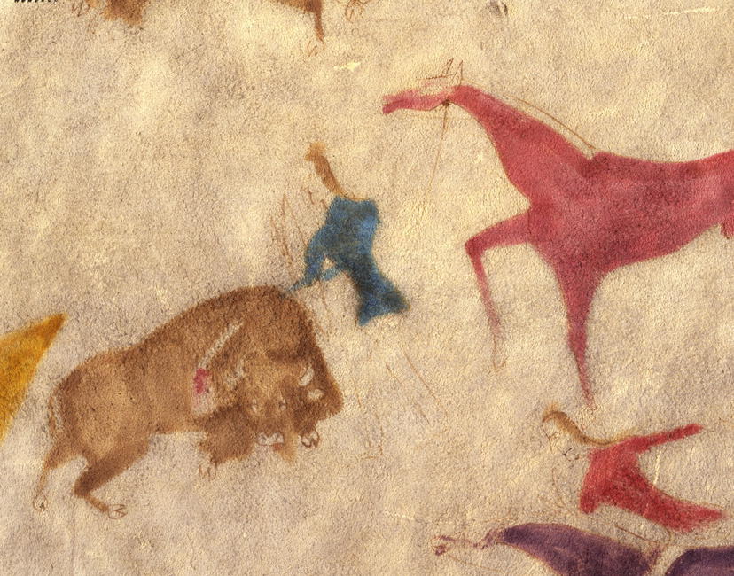 Painted Elk Hide · Brooklyn Museum