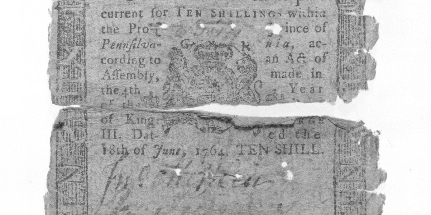 Ten Shilling Note Printed on Rag Paper · Brooklyn Museum
