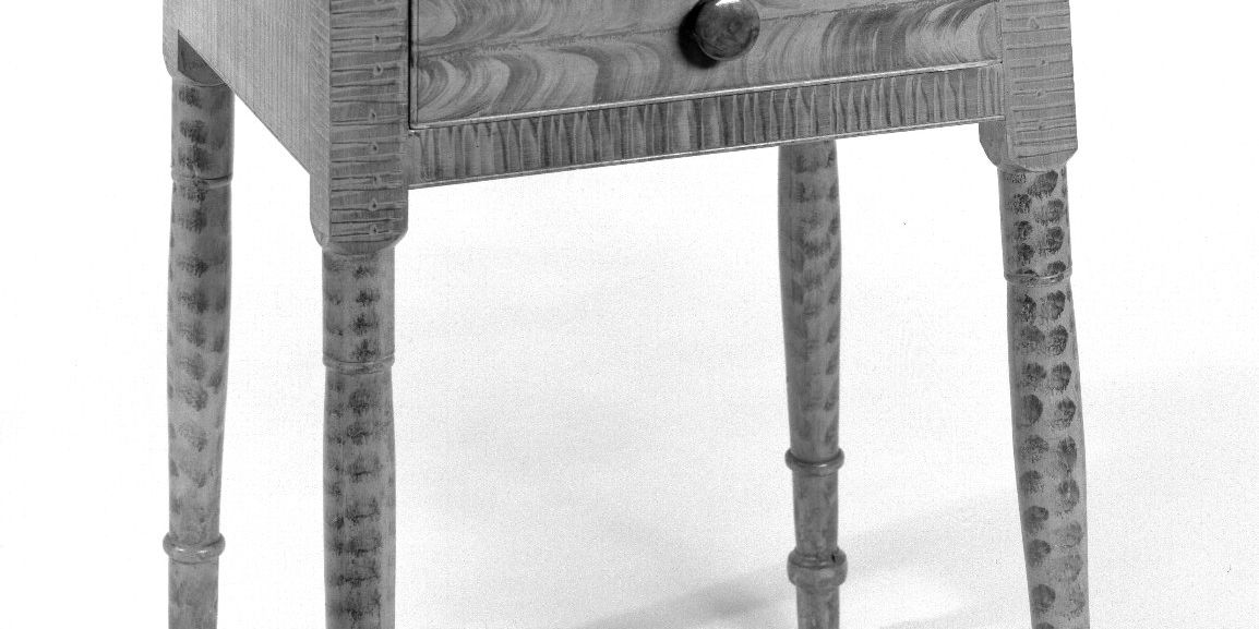 Table with Sponge-work Painted Decoration · Brooklyn Museum