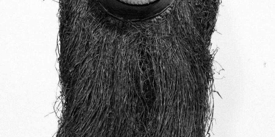 Ekpo Society Mask with Fringe Attachment · Brooklyn Museum