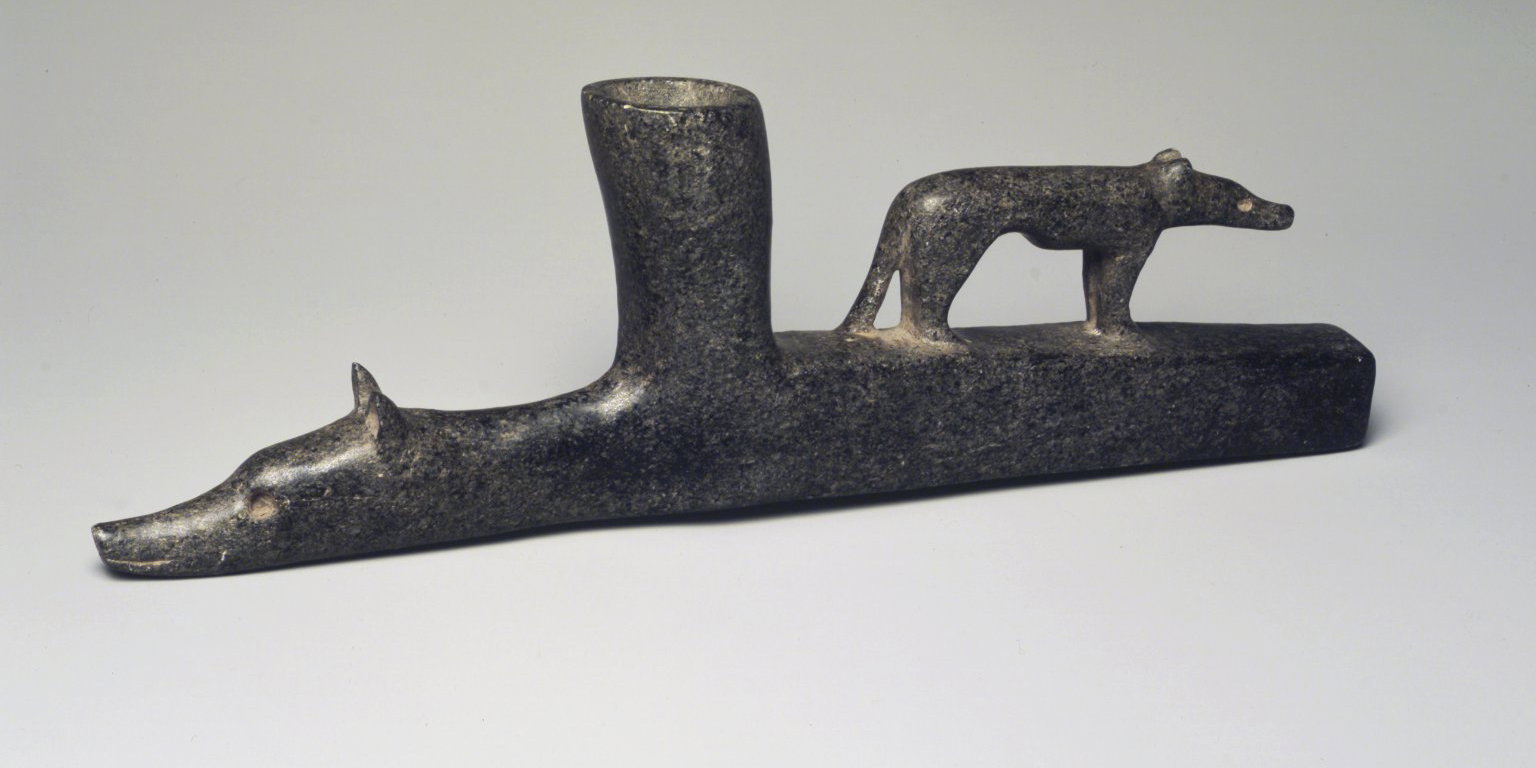 Wolf Effigy Pipe · Brooklyn Museum
