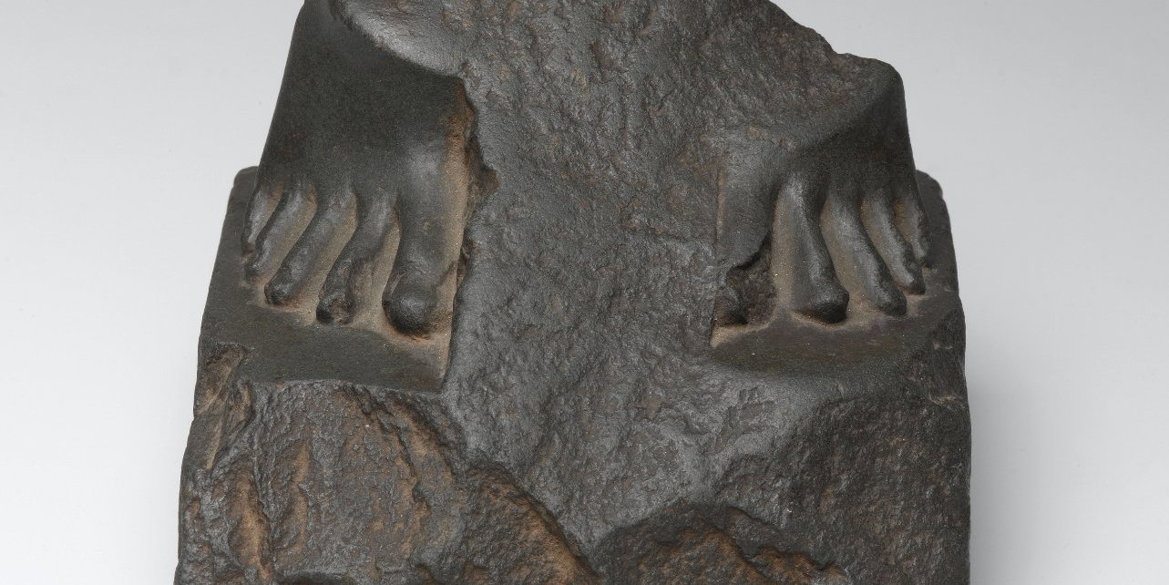 Fragment of the Feet and Base of a Statue · Brooklyn Museum