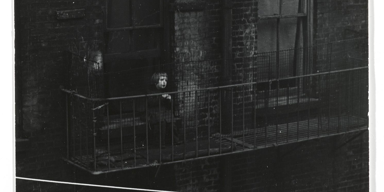 [Untitled] (Tenement, Child on Fire Escape) · Brooklyn Museum
