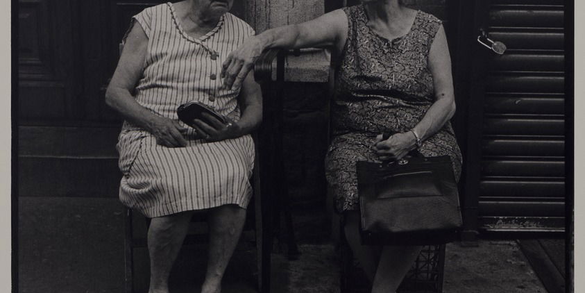 Two Women on Stoop, Lower Manhattan · Brooklyn Museum