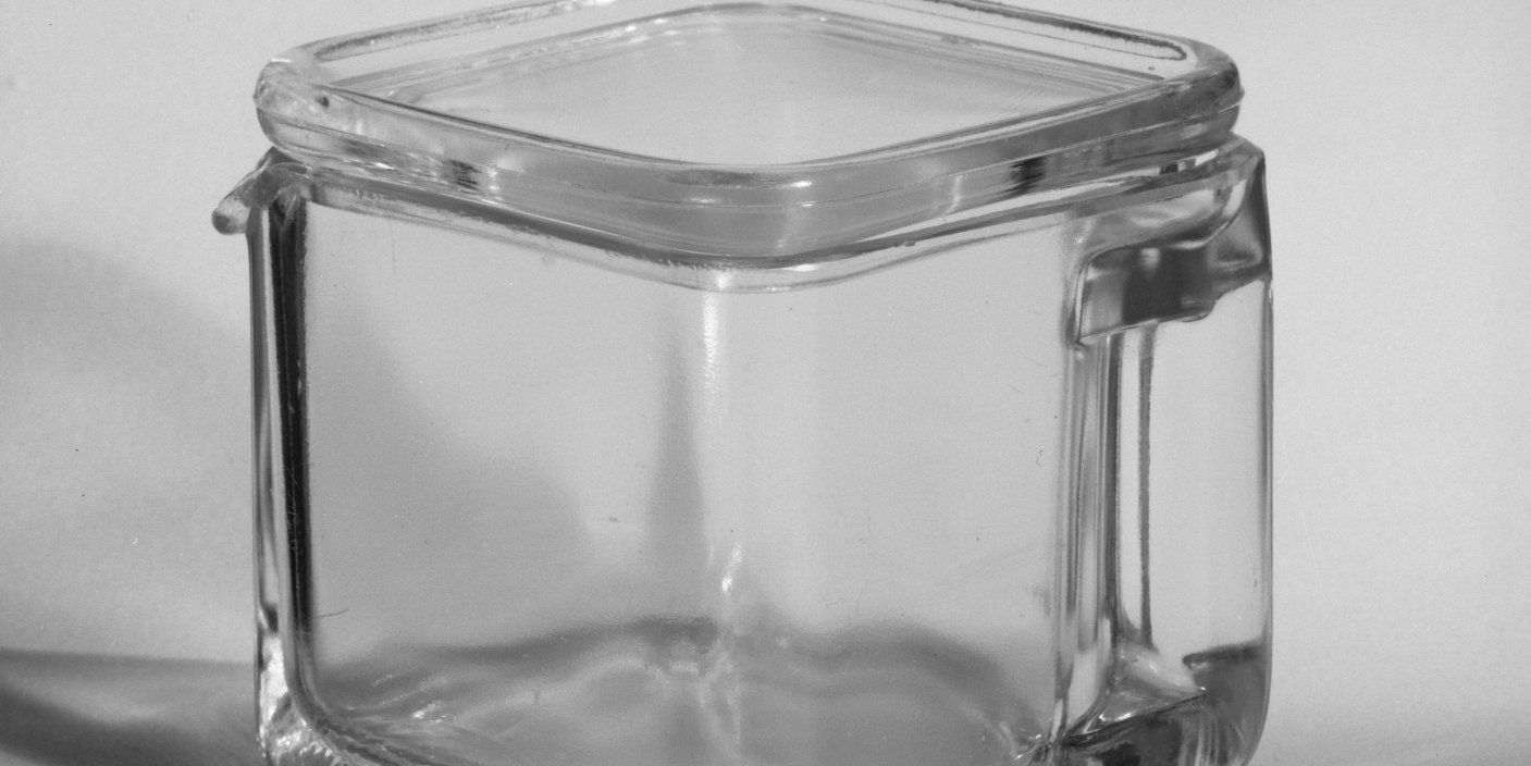 Short Pitcher with Lid, from 10-Piece Set of Kitchen Storage Glassware ...