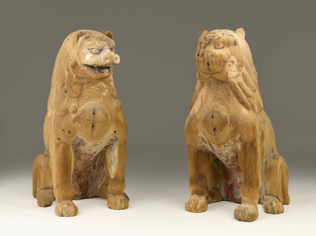 Koma-Inu (Mouth Closed); One of Pair · Brooklyn Museum
