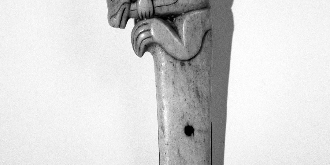 Dagger Handle in Form of a Bear with a Creature in its Mouth · Brooklyn ...
