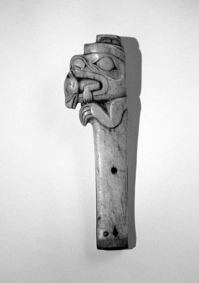 Dagger Handle in Form of a Bear with a Creature in its Mouth · Brooklyn ...
