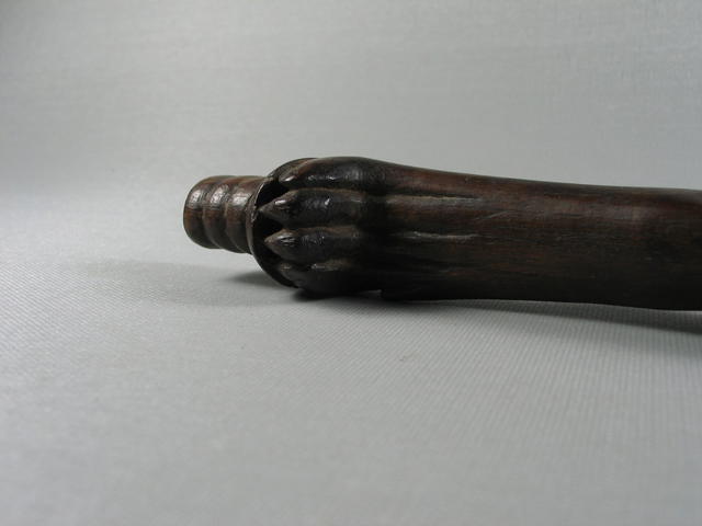 Slender Wooden Lion Leg from the Left Side of a Chair or Couch ...