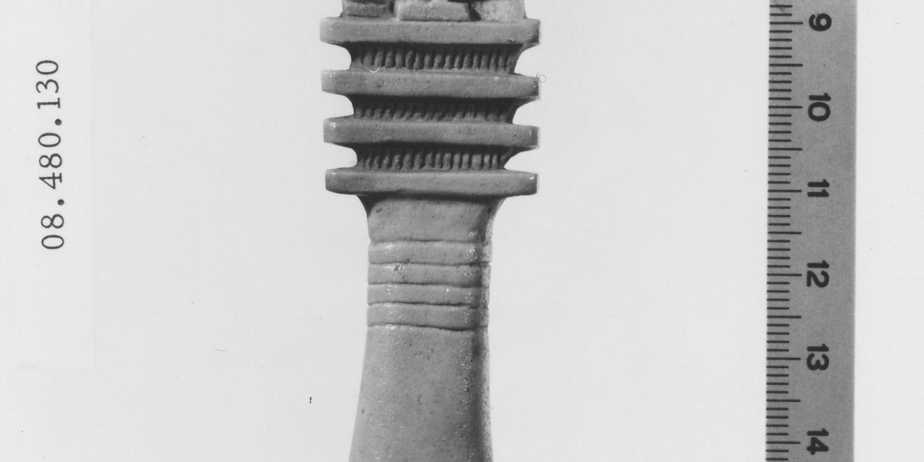 Djed-Pillar with Atef-Crown · Brooklyn Museum