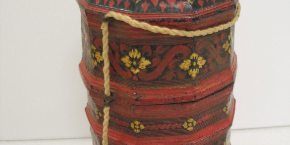 Pagoda Shaped Container with Lid and String · Brooklyn Museum