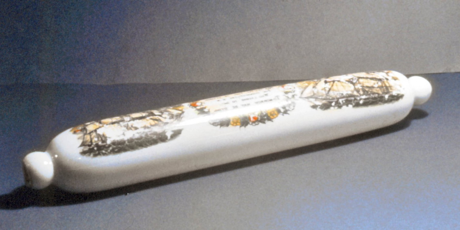 Opaque White Glass Rolling Pin · Brooklyn Museum