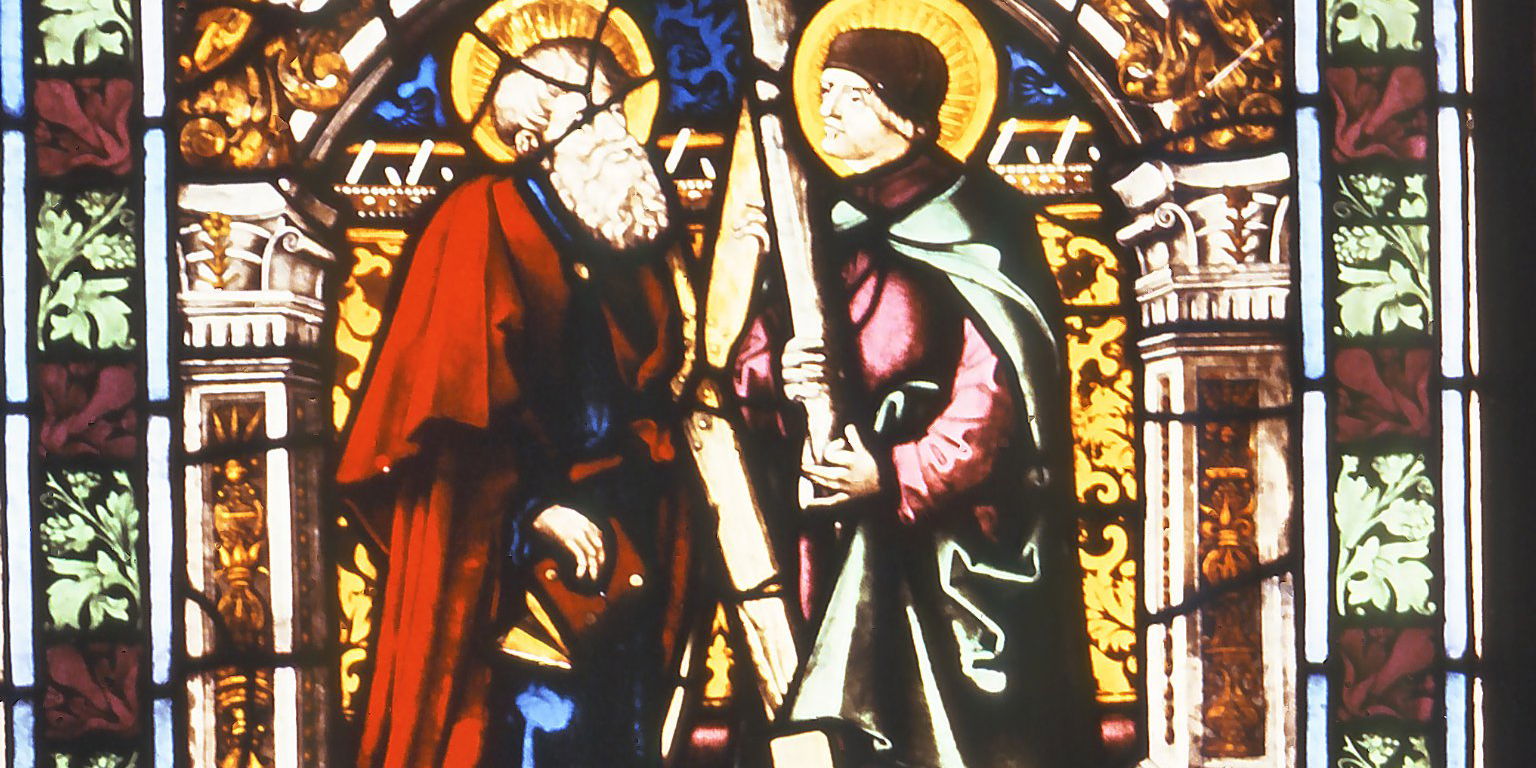 Window Panel depicting St. Andrew and St. Jude · Brooklyn Museum