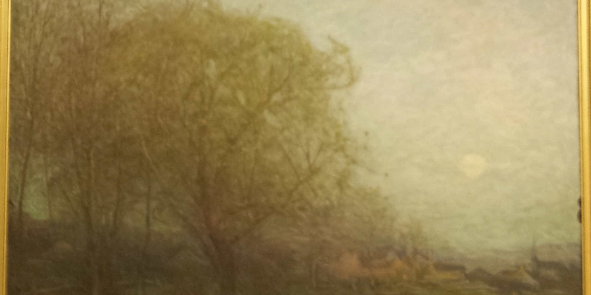 Evening Landscape (End of Sunset, Amagansett from the fields ...