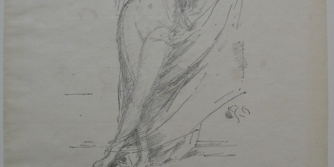 Little Draped Figure Leaning · Brooklyn Museum