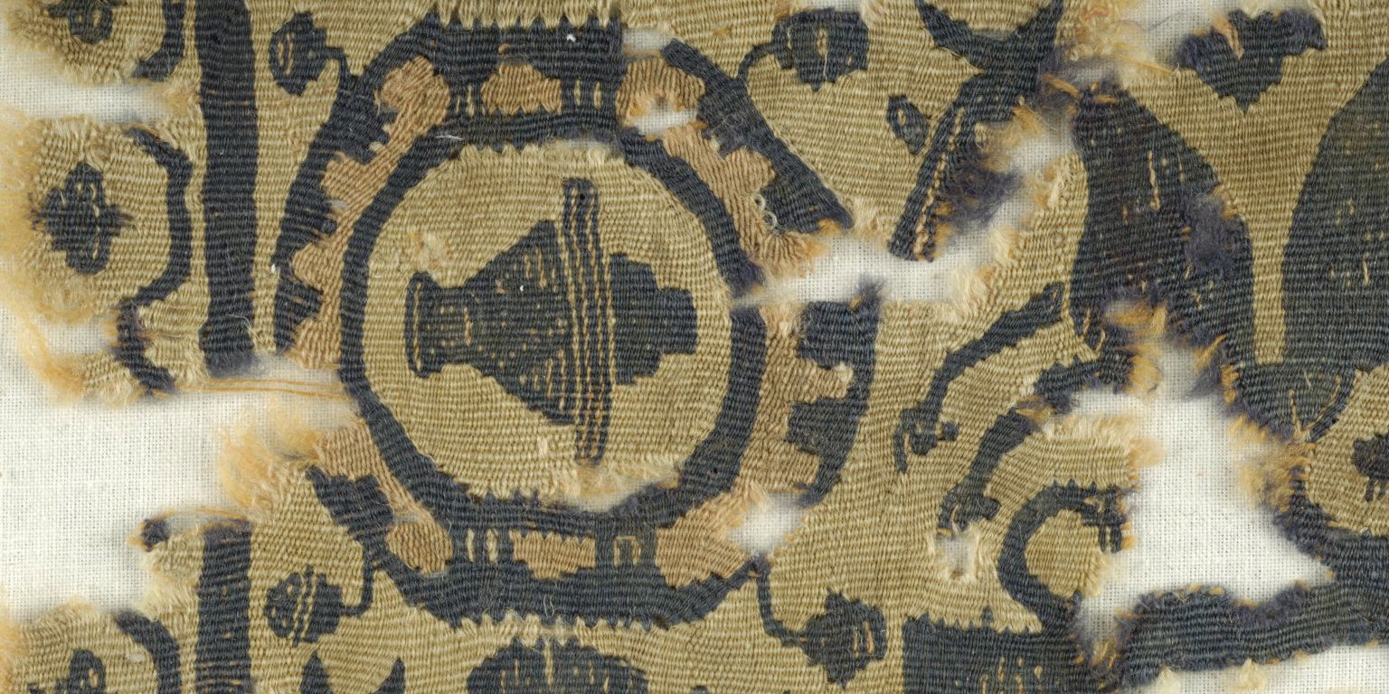 Square Fragment with Animal and Potted Botanical Decorations · Brooklyn ...