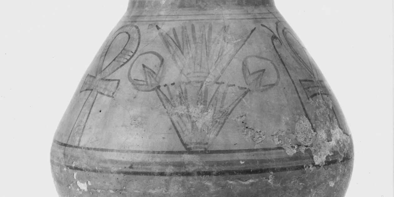 Jar with Was-Scepters and Ankhs · Brooklyn Museum
