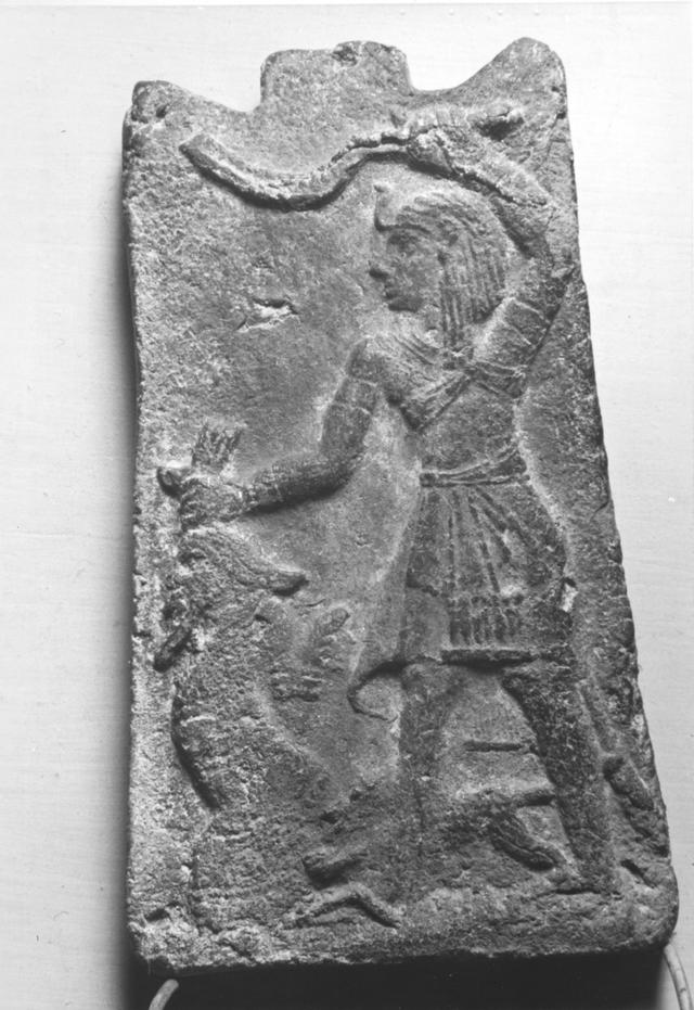 Plaque of King with a Bound Prisoner · Brooklyn Museum