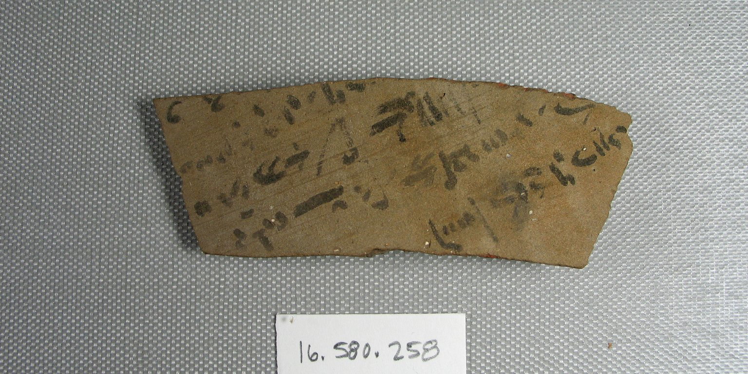 Demotic Ostracon · Brooklyn Museum