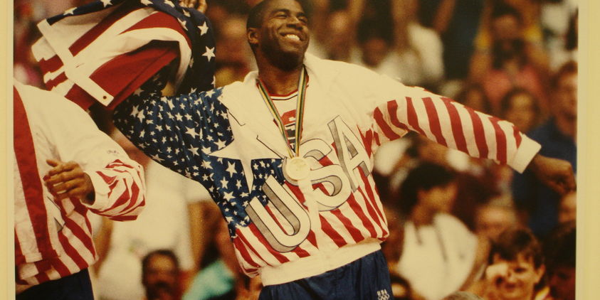 Earvin "Magic" Johnson, Gold Medal Winner, Barcelona, Spain · Brooklyn ...