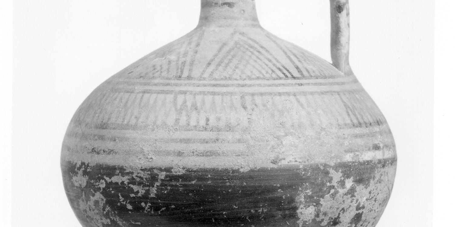 One of Three Round Jugs with Narrow Neck and Loop Handle · Brooklyn Museum