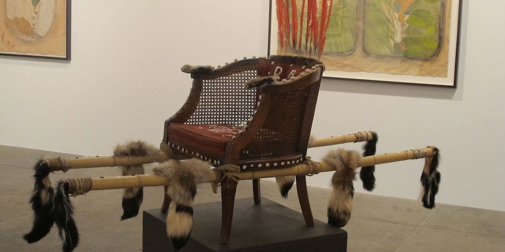 A litter made for the coronation of King Andre the 1st by his soldiers ...