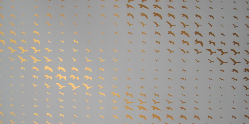 Wallpaper, "Frequencies" Line, "Flux" Pattern · Brooklyn Museum