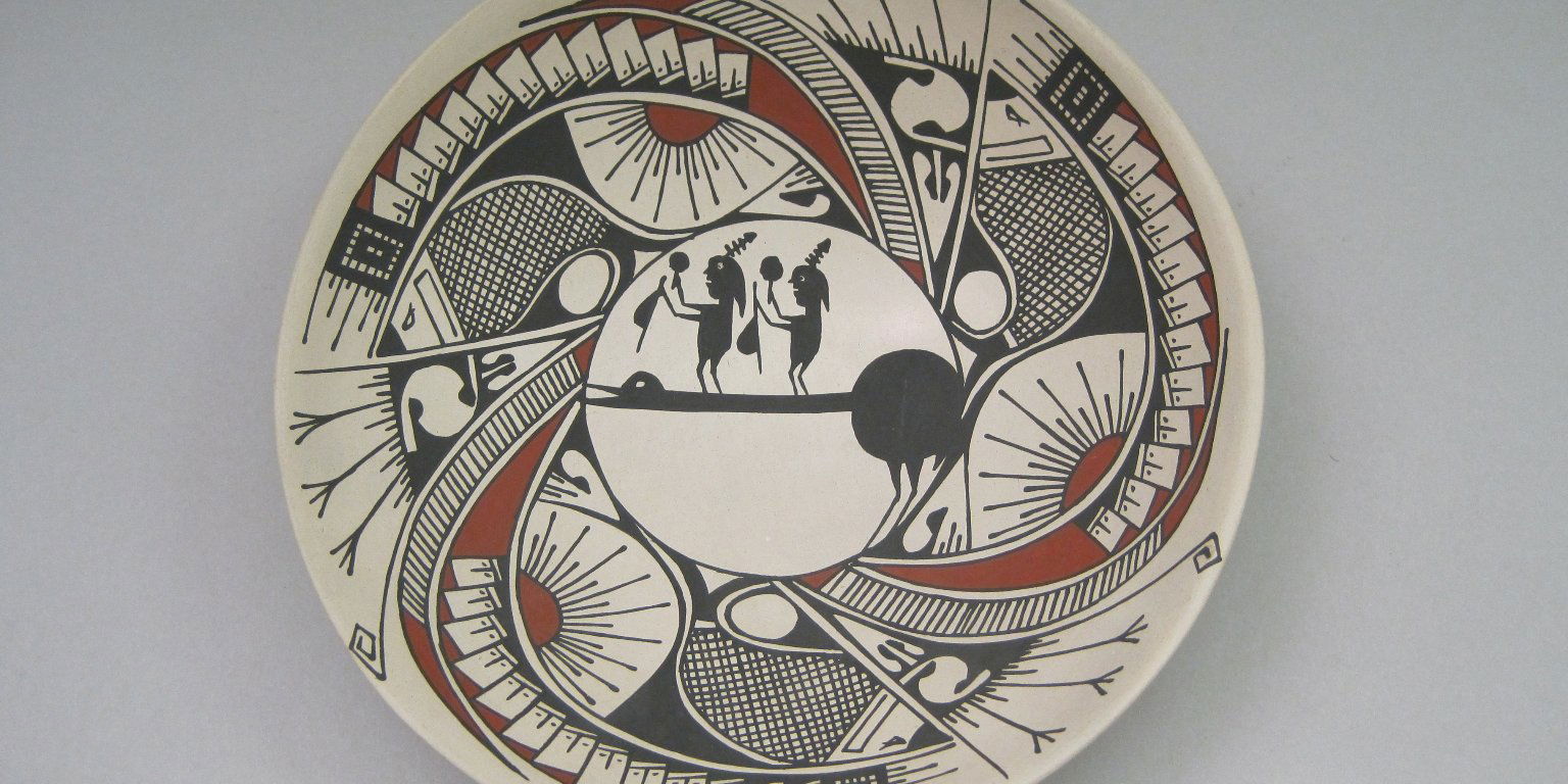 Bowl, Mimbres-Style, with Human Figures · Brooklyn Museum