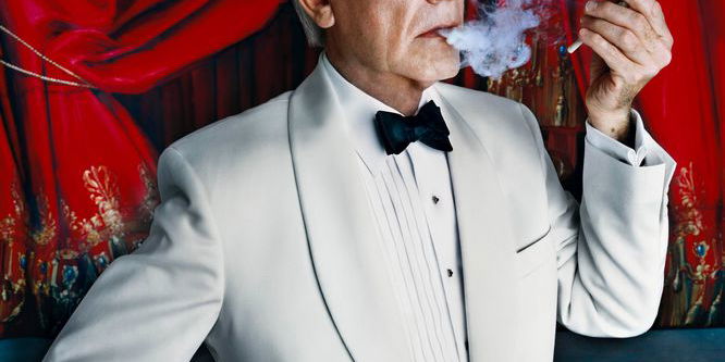 Sir Mark Fehrs Haukohl with Long Cigarette Ash and Sir Mark Fehrs Haukohl with Smouldering ...