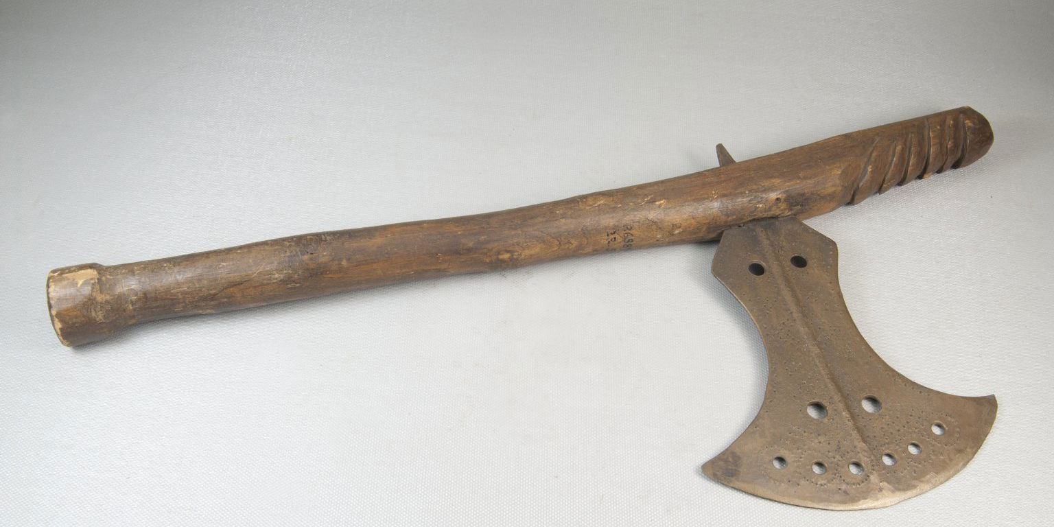 Ceremonial Axe with Handle and Blade · Brooklyn Museum
