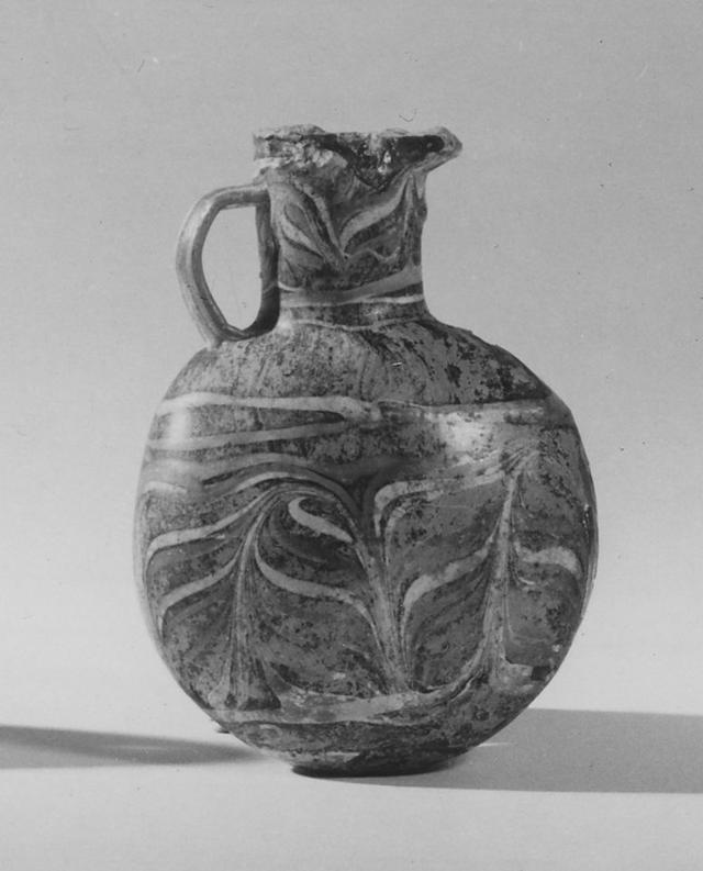 Polychrome Core-Formed Vase with Festooned Design · Brooklyn Museum