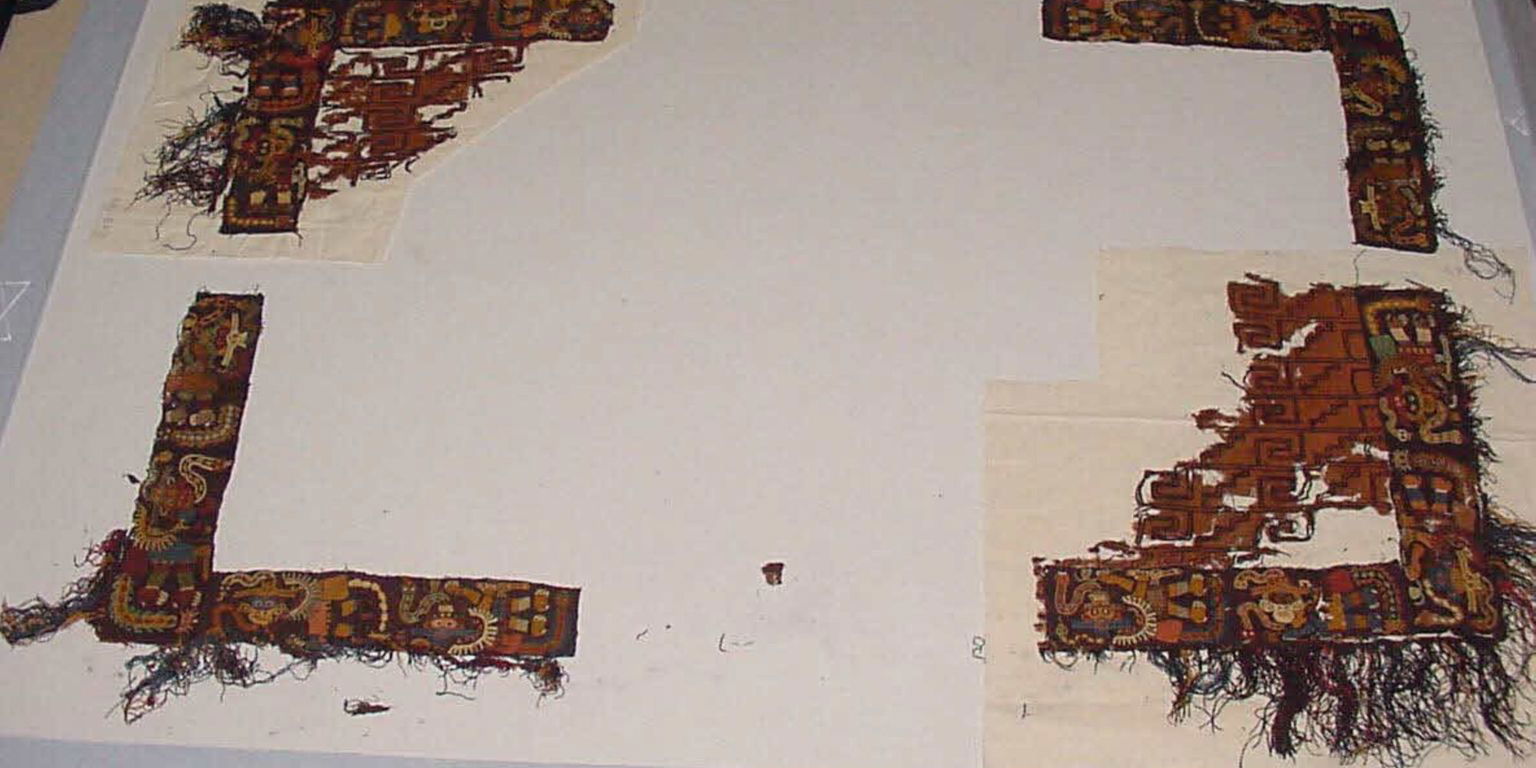 Mantle, Small, Fragments or Headcloth, Fragments or Mantle, Border and ...