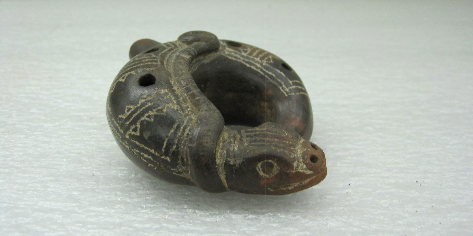 Whistle in Form of Coiled Snake · Brooklyn Museum