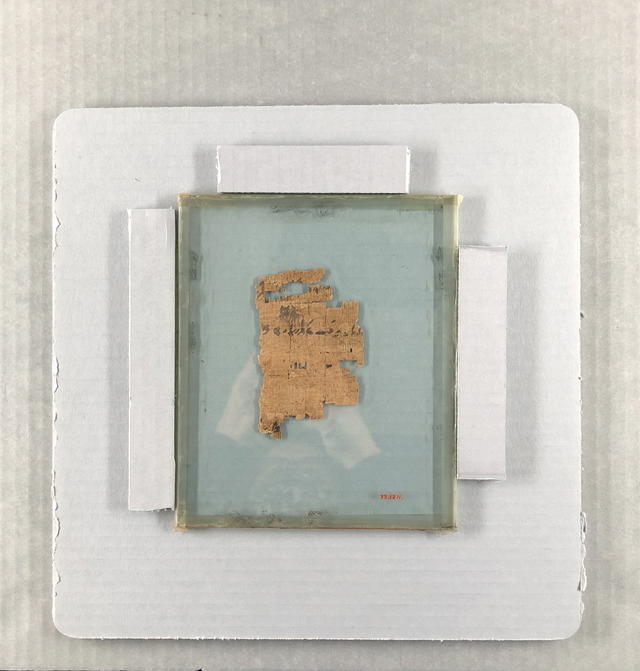 Papyrus Fragment Inscribed in Demotic · Brooklyn Museum