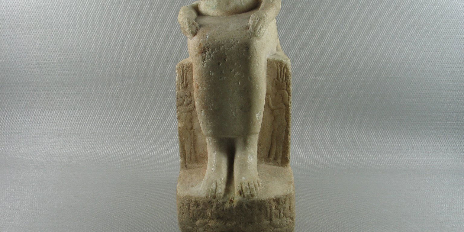 Lower Part of Statue of a Seated Goddess · Brooklyn Museum