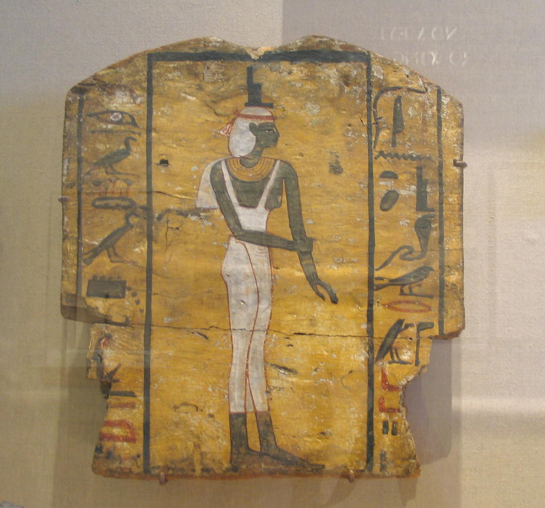 Coffin Fragment Showing Mourning Isis · Brooklyn Museum