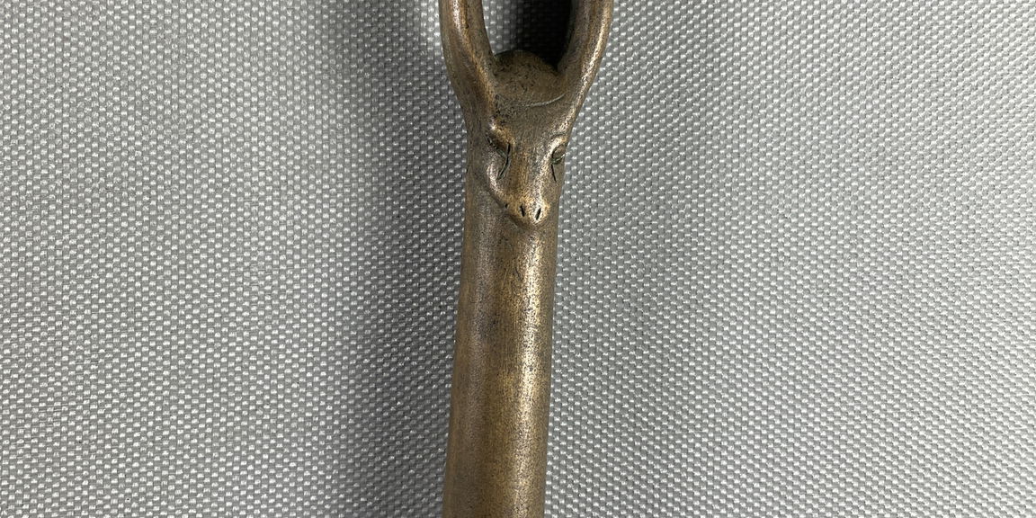 Top of Staff in the Form of Two Hathor Cow Heads · Brooklyn Museum