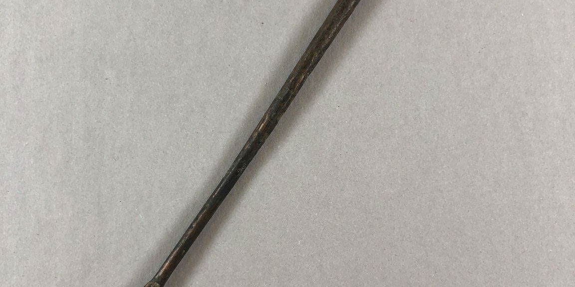 Slender Instrument with Flat Rounded End, Possibly a Kohl Stick ...