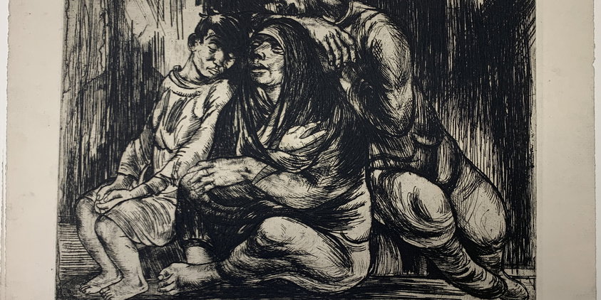 Three Figures Seated · Brooklyn Museum