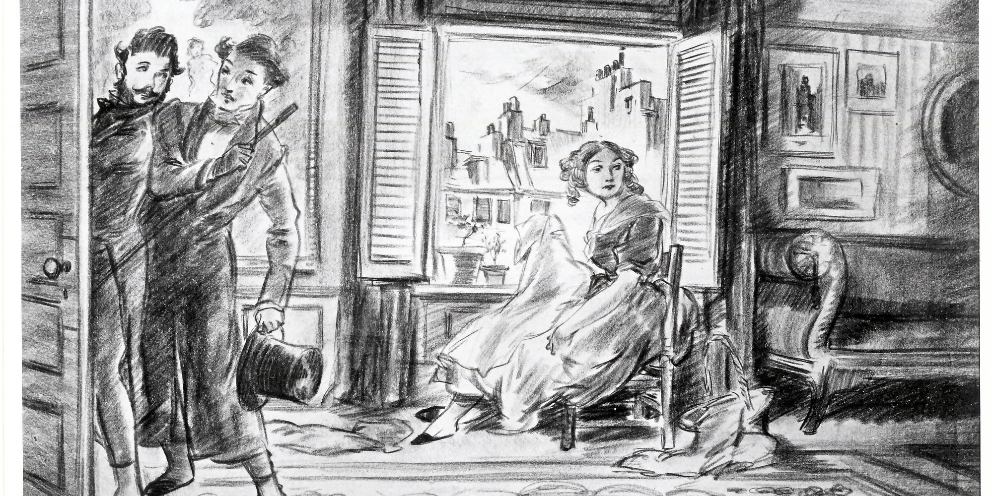 I Hurried Out, Pushing M. Pomponne Before Me · Brooklyn Museum