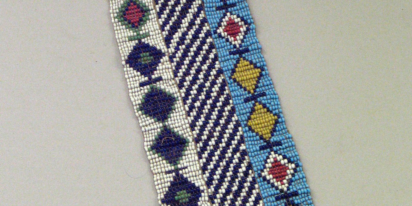 Woven Beadwork Strip with Diamond Pattern · Brooklyn Museum