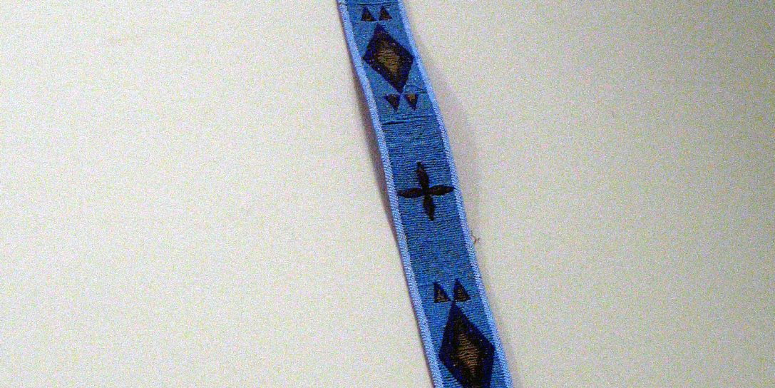 Belt with Blue and Gilt Beaded Geometric Pattern · Brooklyn Museum