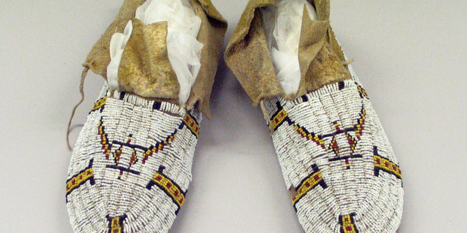 Pair of Moccasins worn in dance · Brooklyn Museum