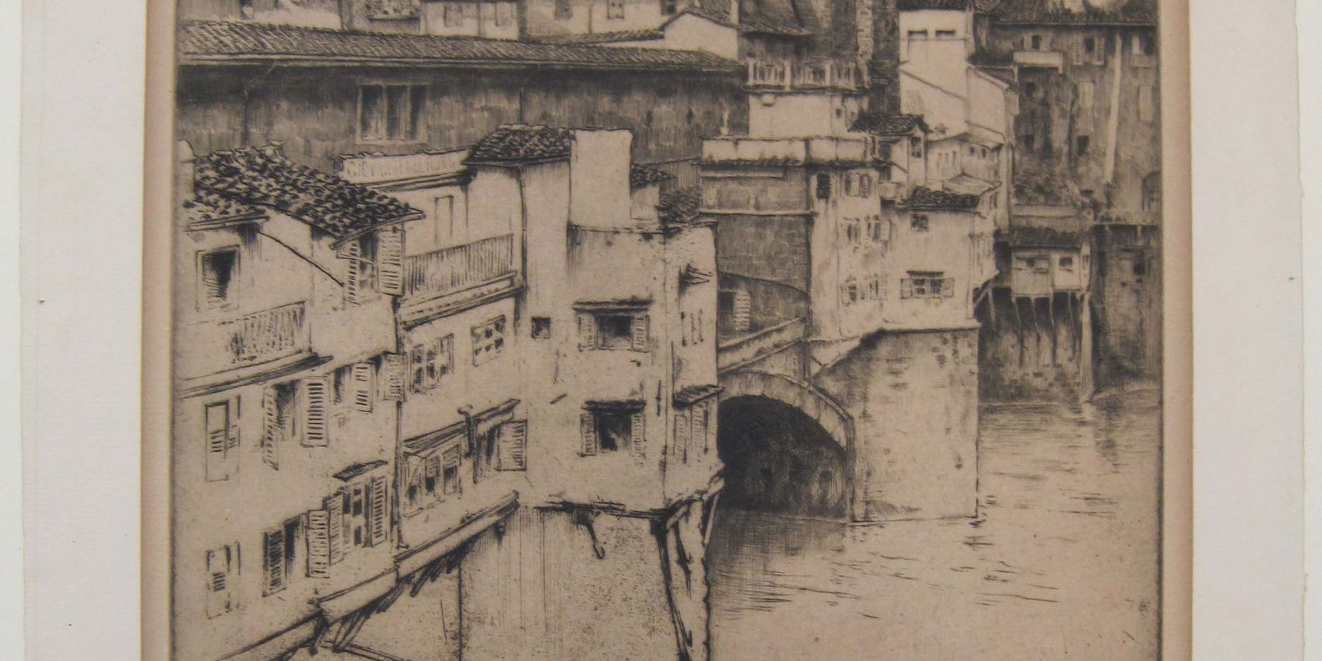 Looking over to Ponte Vecchio, Florence · Brooklyn Museum