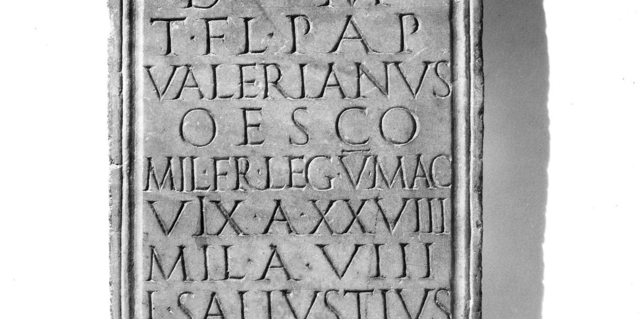 Tombstone with Ten Lines of Latin Incised Inscription · Brooklyn Museum