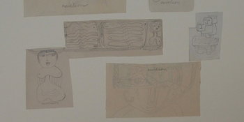 Sketch Panel, 14 sketches mounted on board · Brooklyn Museum